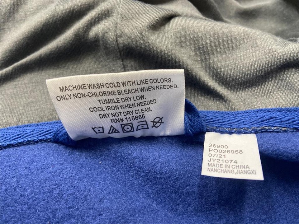 The Office Dunder Mifflin Paper Blue Hooded Pockets Bath Robe Large ...