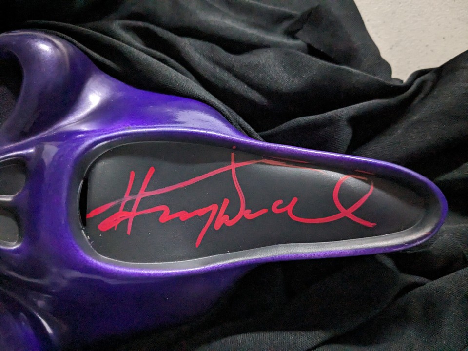 HENRY WINKLER Signed Scream Ghostface MASK Principal Himbry Autograph ...