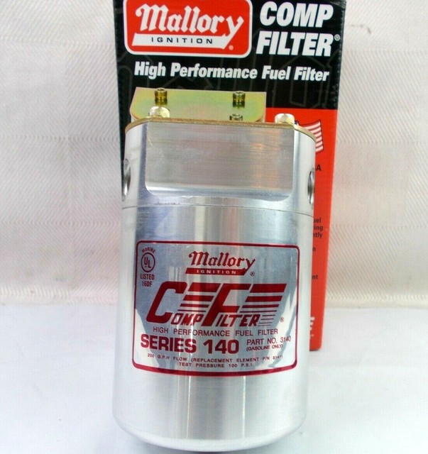 Fuel Filter-Comp Filter 140 Series; High Efficiency Mallory 3140 for ...
