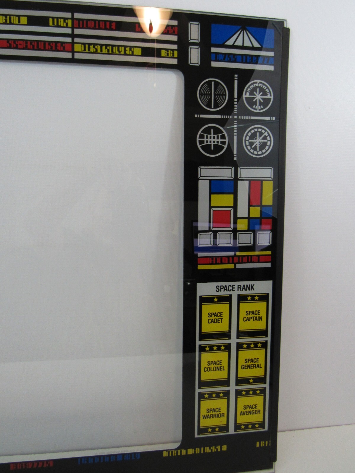 Vintage Original Gorf Arcade Video Game Glass Bezel by Midway (Pg58E ...
