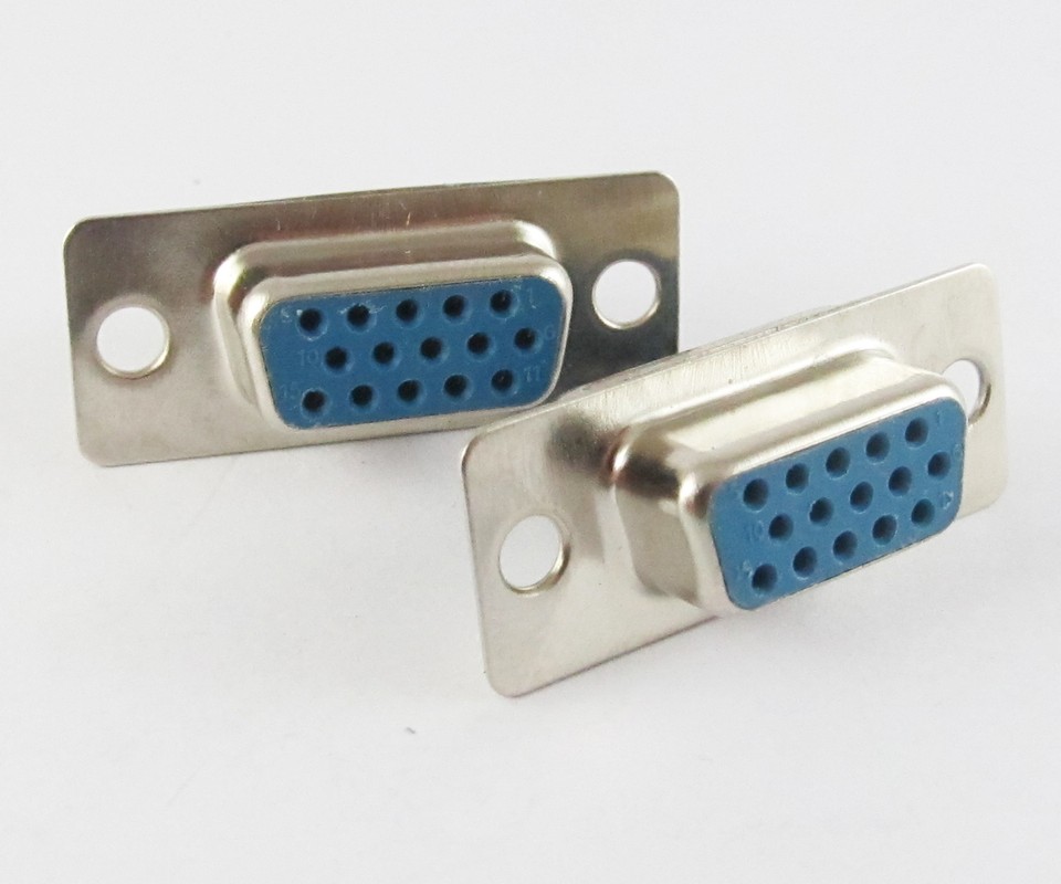 1pc D-sub VGA 15 PIN 3 Row Female Solder Connector Socket PC Use | eBay