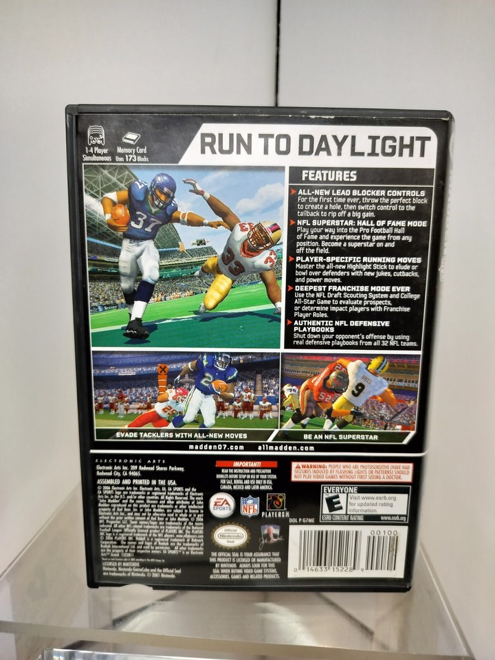 Madden 07 (Nintendo Gamecube 2007) AS-IS UNTESTED 14633152289| eBay
