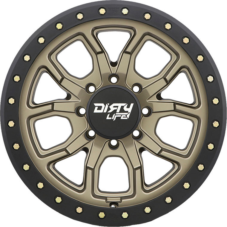 17" Dirty Life DT1 Wheels Gold 17x9 6/139.7 0P Suit Flared Hilux ...