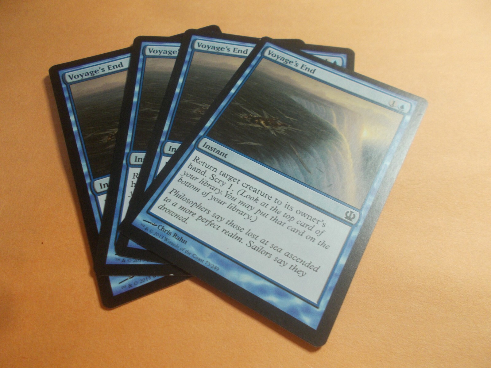 Voyage's End x4 MTG Theros Blue Common Instant NM | eBay