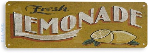 TIN SIGN Lemonade Metal Décor Wall Art Store Shop Market Farm Cottage ...