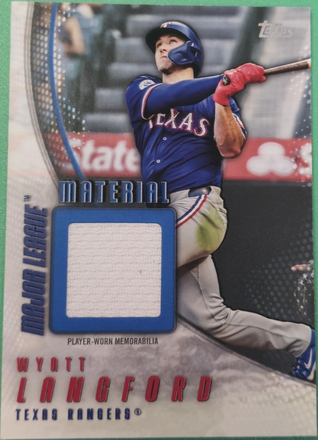 2025 Topps Series 1 - Major League Material Wyatt Langford #MLM-WL Blue ...