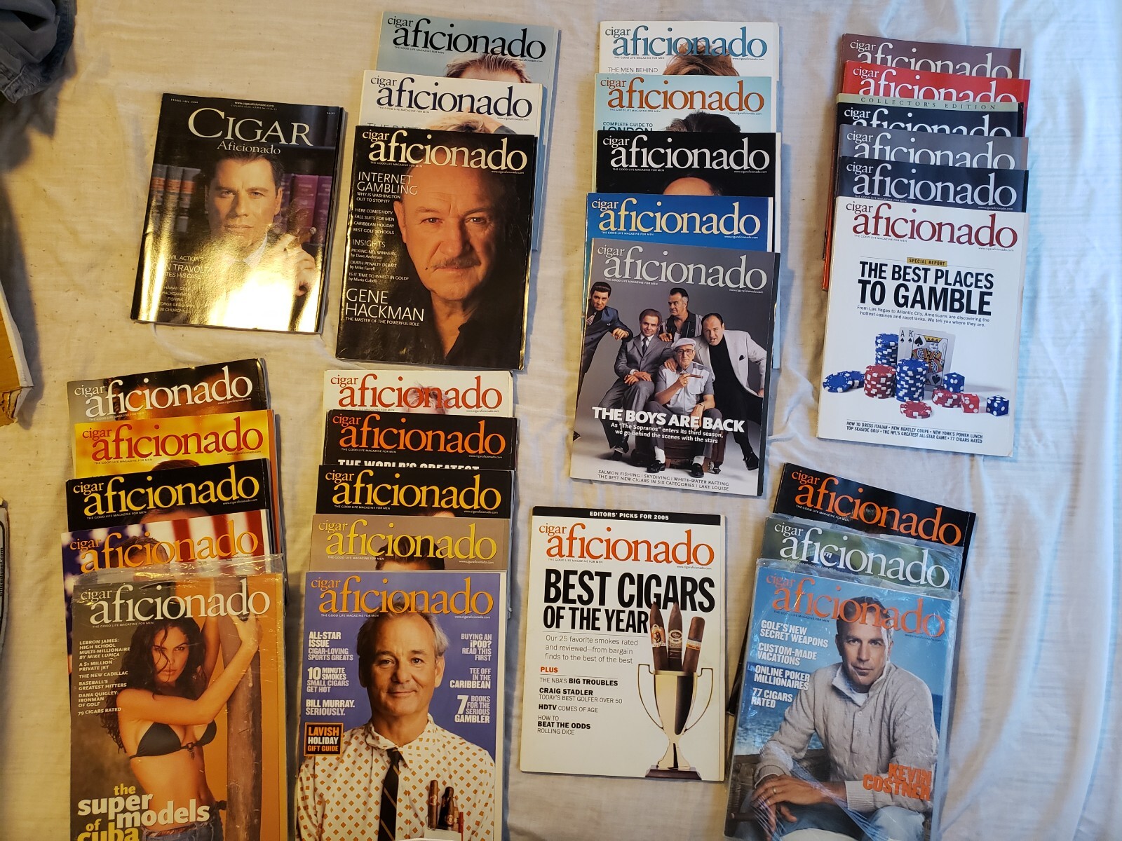 Lot Of 32 Cigar Aficionado Magazines From The Early 2000s- 5 still in ...