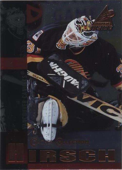 1997-98 Pinnacle Inside - Corey Hirsch #29 Coaches Collection for sale ...