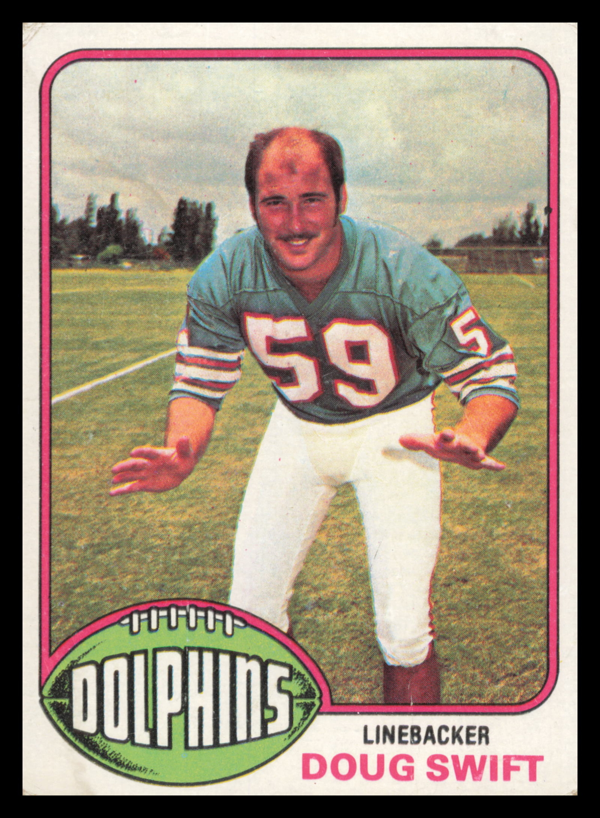 1976 Topps Football #352 Doug Swift Miami Dolphins | eBay
