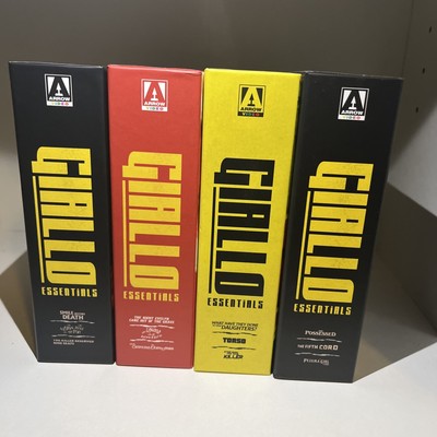 GIALLO ESSENTIALS Lot Blu Ray Limited Edition Box Sets White Red Yellow ...