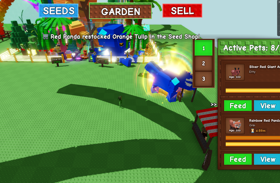 Rainbow Mutation Huge Red Panda | Grow A Garden | GAG | Roblox | eBay