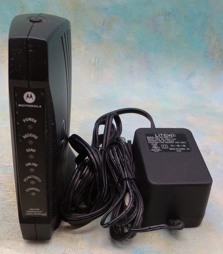 Motorola SB5100 Surfboard Cable Modem W/Power adapter ENET Coax USB ...