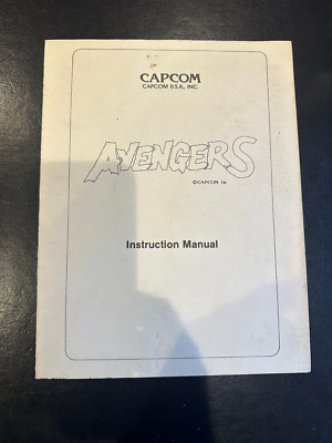 Capcom Avengers Video Arcade Game Instruction Manual | eBay