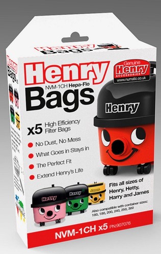 5 x Numatic GENUINE Henry Hetty James Basil Hepa Flo Vacuum Cleaner ...