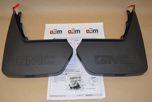 2015 GMC Yukon w/o Retractable Running Board Rear Mud Flaps new OEM ...