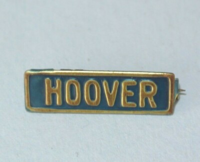 1932 Herbert Hoover Political Campaign HOOVER Embossed Pin | eBay