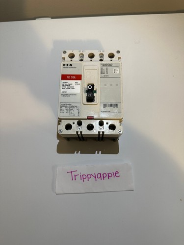 EATON CUTLER HAMMER CIRCUIT BREAKER FD3070 70A 600V 3P FD 35K *FACTORY ...