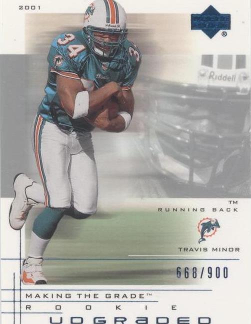 2001 UD Graded - Making the Grade Rookie Travis Minor #77 Action /900 ...