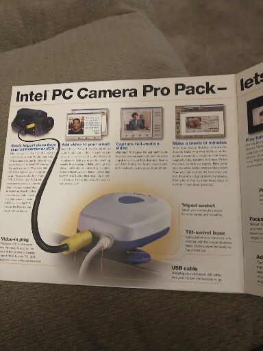 Intel PC Camera Pro Pack ICP3 USB Web Cam. New sealed unopened box ...