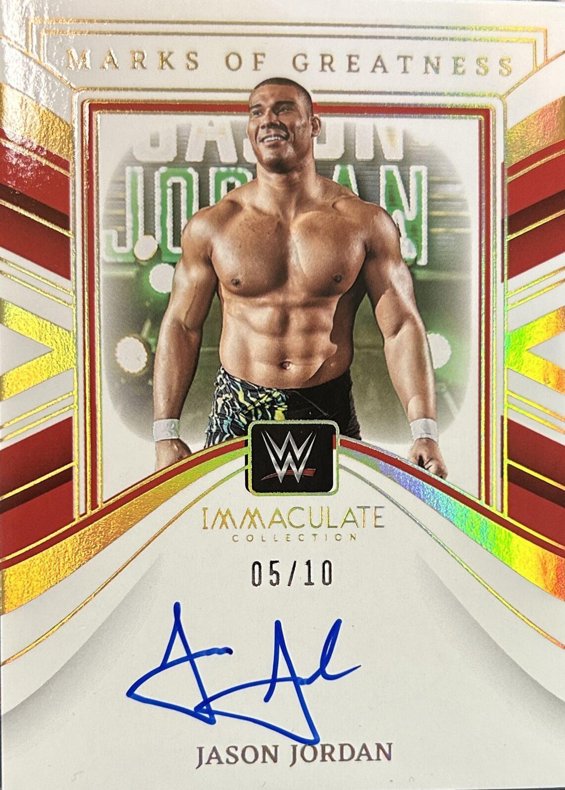 2023 Panini Immaculate Collection WWE - Marks of Greatness Jason Jordan ...