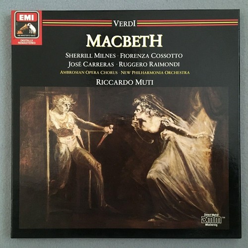 G796 Verdi Macbeth Milnes Carreras Muti 2LP EMI 153 29 0385 3 Digital ...