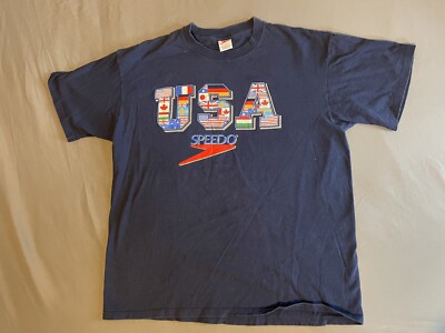 Vintage Single Stitch Speedo USA T-Shirt Men’s Size XL | eBay