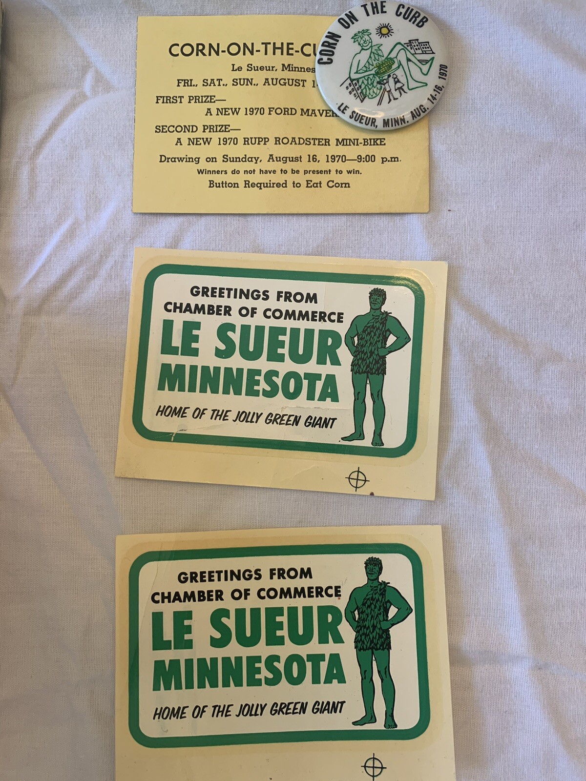 Vintage Jolly Green Giant Factory Tour Memorabilia From Le Sueur, MN ...
