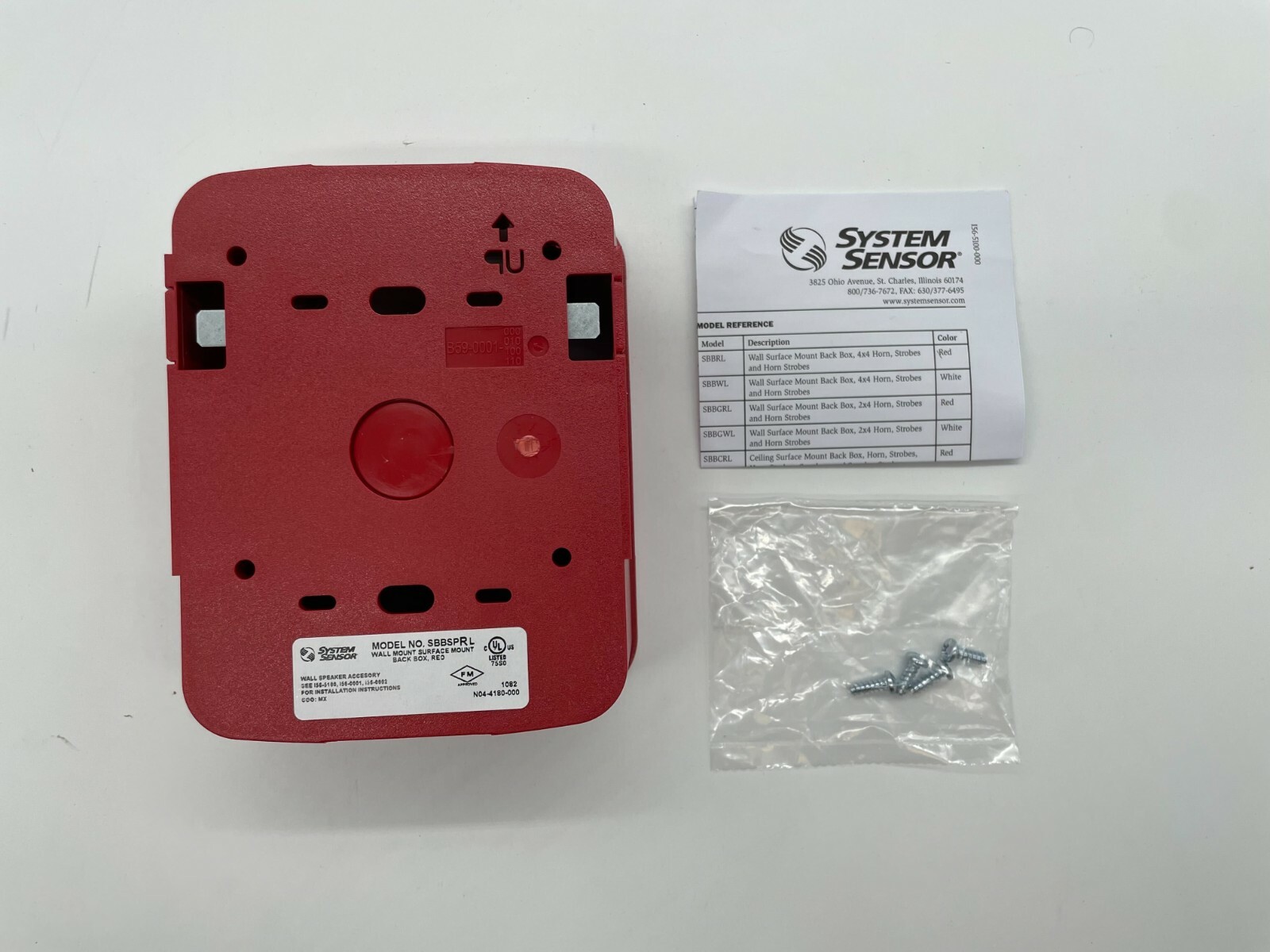 System Sensor SBBSPRL Fire Alarm - Red for sale online | eBay