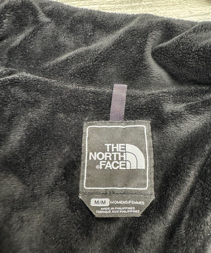 The North Face Womens Fleece Lined Jacket Medium Black Full Zip ...