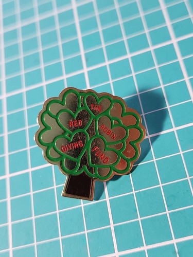 Vtg The Red Robin Giving Fund Gold Tone Lapel Pin | eBay
