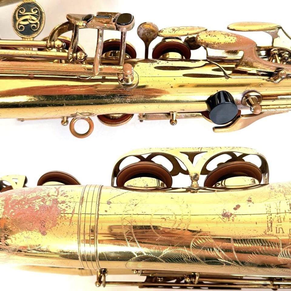 Buffet Crampon SUPER DYNACTION Tenor Saxophone Gold Used with Hard Case ...
