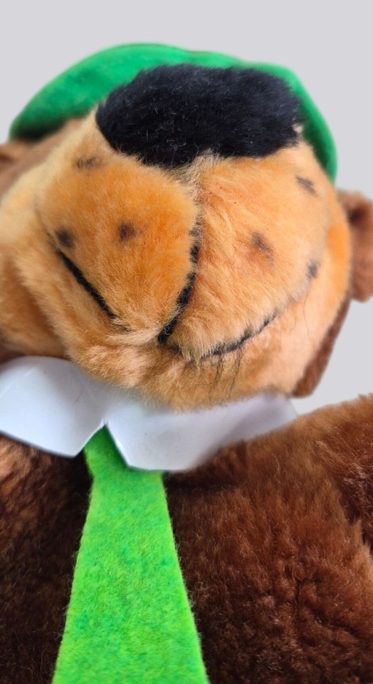 Vintage Yogi Bear Hand Puppet Plush with Green Hat & Tie | eBay