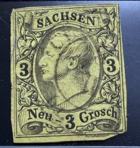 SAXONY stamp SACHSEN Germany 1855 Johann / used / AX373 | eBay