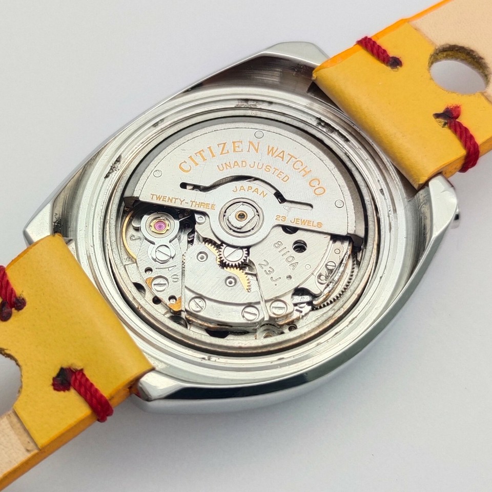 CITIZEN BULLHEAD Chronograph Cal.8110A Automatic YELLOW COLOR Mens ...