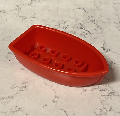 Lego Duplo Item Boat 2x4 Red Canoe Fishing Replacement Part Piece | eBay