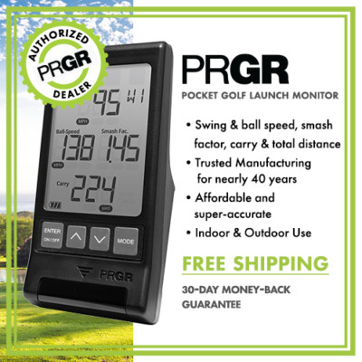 PRGR Black Pocket Golf Launch Monitor HS-130A | eBay