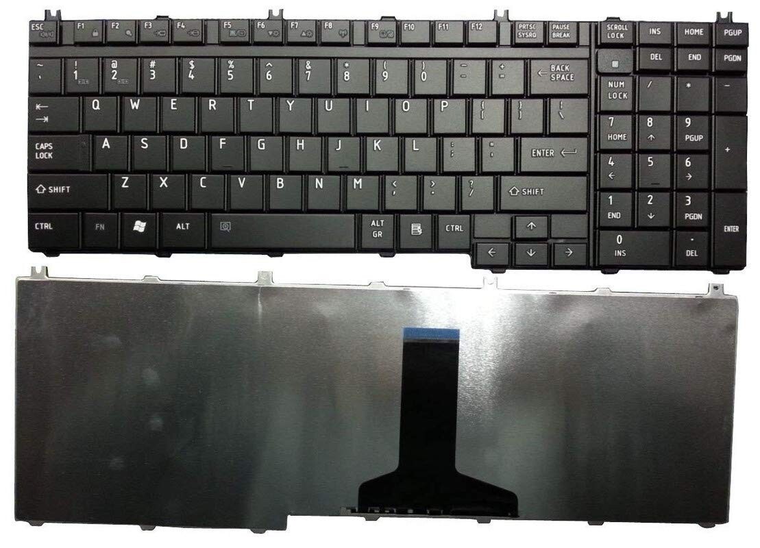 Laptop Replacement Keyboard for Toshiba Satellite C650, C665, C660 ...