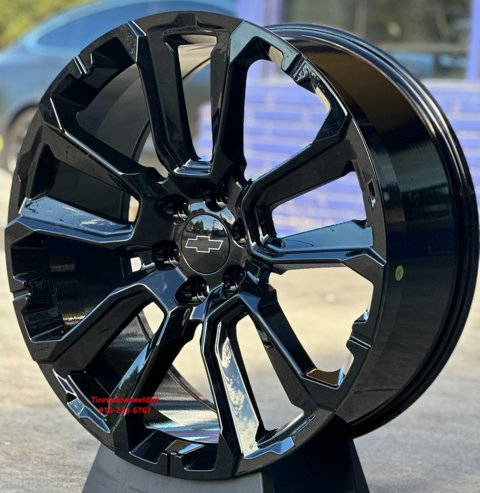 24'' inch Sierra Style Gloss Black Wheels GMC Sierra Silverado Yukon XL ...