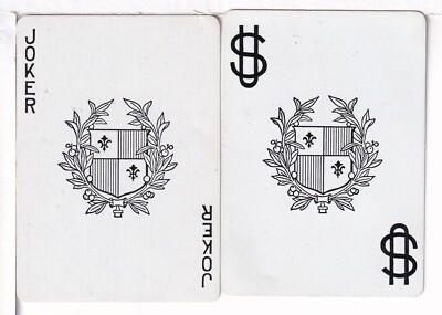 Two Single Playing Card Jokers, "Shield", USPC/Congress, USA, 1980's | eBay