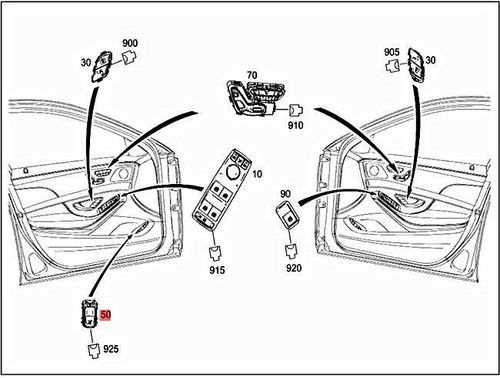 Genuine MERCEDES X222 A217 C217 S213 W213 Switch block 22290517049051 ...