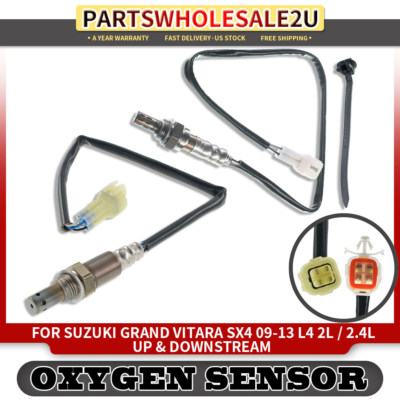2x Oxygen Sensors for Suzuki Grand Vitara l4 2.4L SX4 l4 2L Up ...