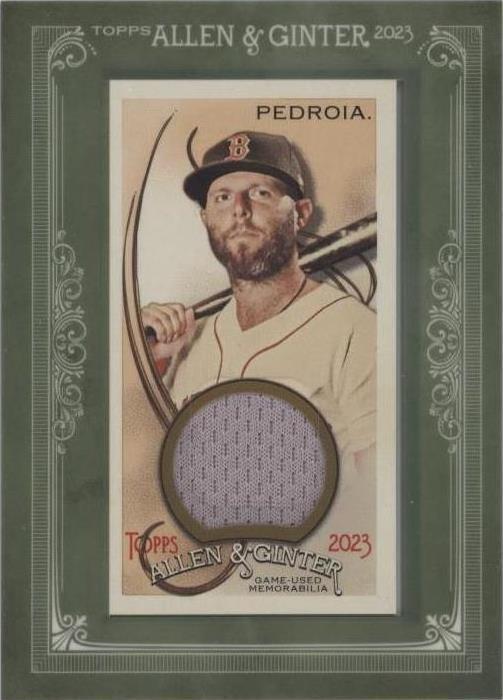 2023 Topps Allen & Ginter - Mini Framed Relics Dustin Pedroia #MFR-DP ...