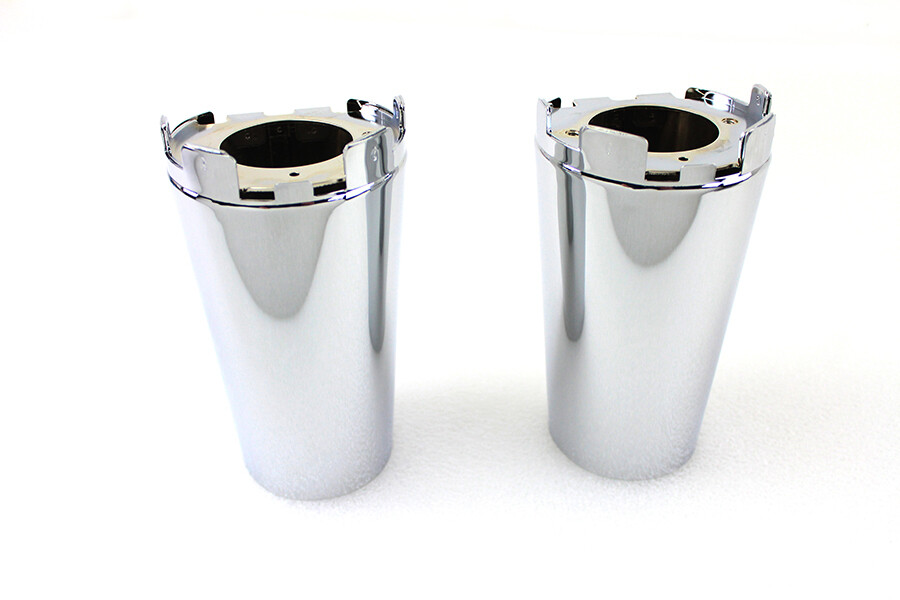Upper Fork Slider Cover Set Chrome fits Harley Davidson | eBay