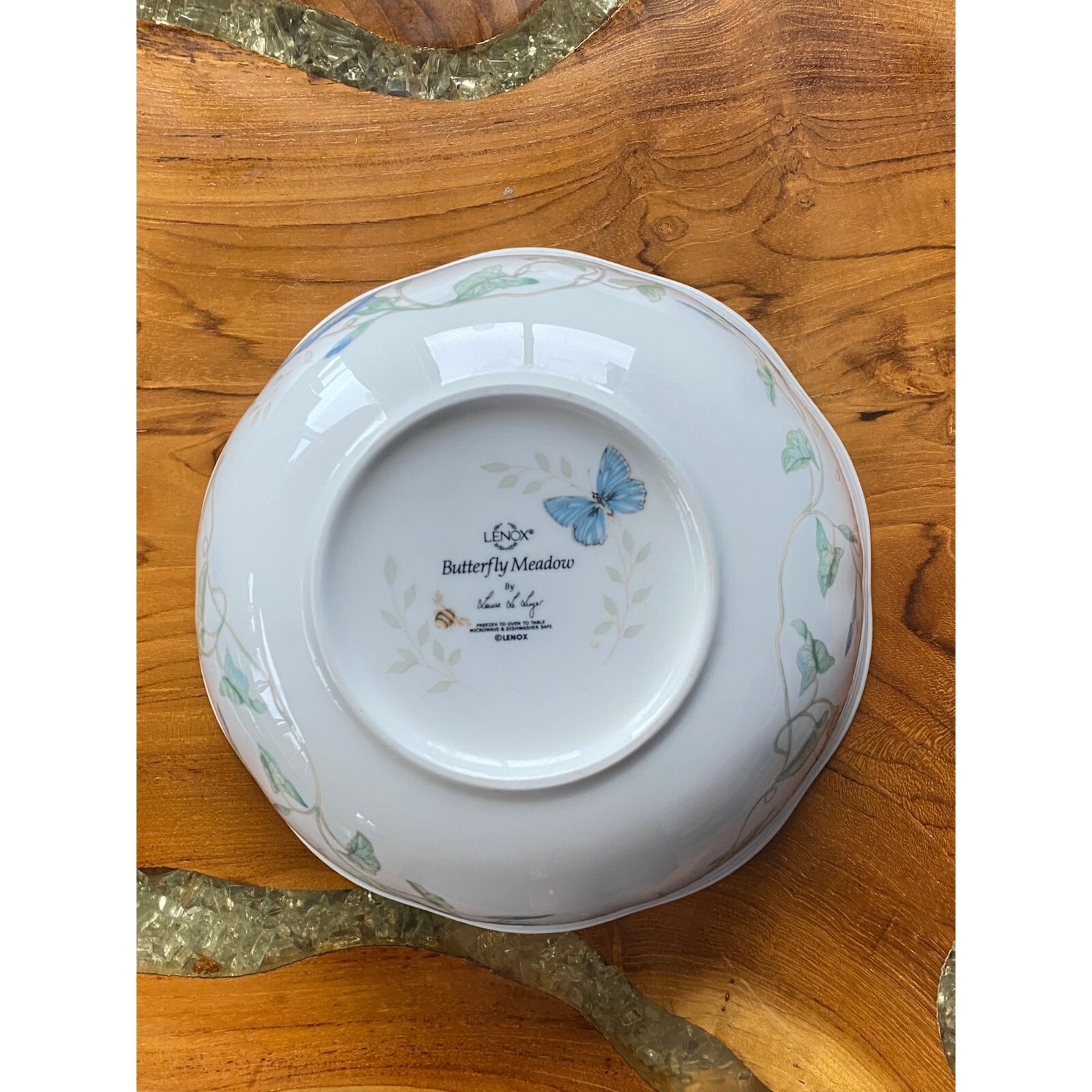 Lenox Butterfly Meadow Floral Butterflies White Porcelain Vegetable ...