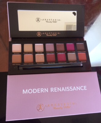 ABH Anastasia Modern Renaissance + Anastasia A23 Brush + MAC 212 Brush ...