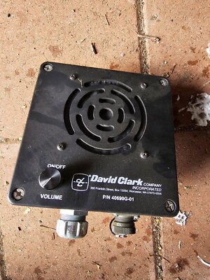 David Clark Model 40107G01 Remote Vehicle Headset Intercom Station | eBay