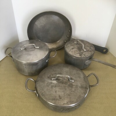 Magnalite GHC Aluminum Camping Pots/Pans 7 Piece Set | eBay