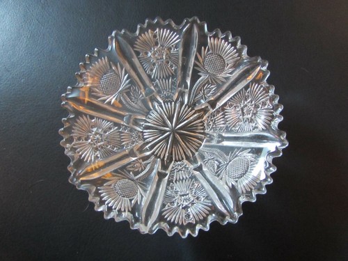 Higbee/Jefferson EAPG 6" Bowl - Paneled Canadian Thistle Pattern | eBay