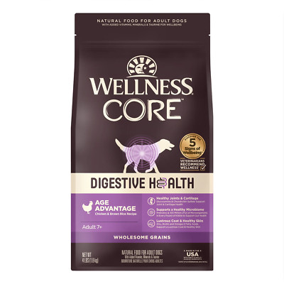 Wellness CORE Digestive Health Grained Senior Dry Dog Food, Age ...