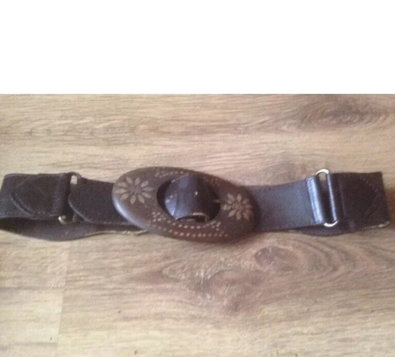 Gorgeous Under The Boob Belt Wooden Buckle | eBay